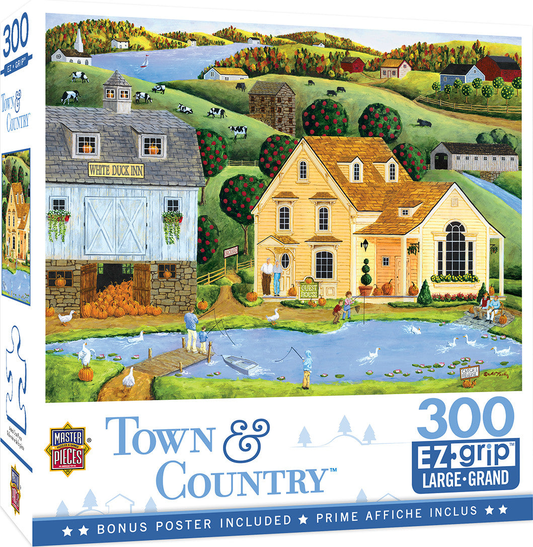 Masterpieces Puzzle Town & Country The White Duck Inn Ez Grip Puzzle 3 ...