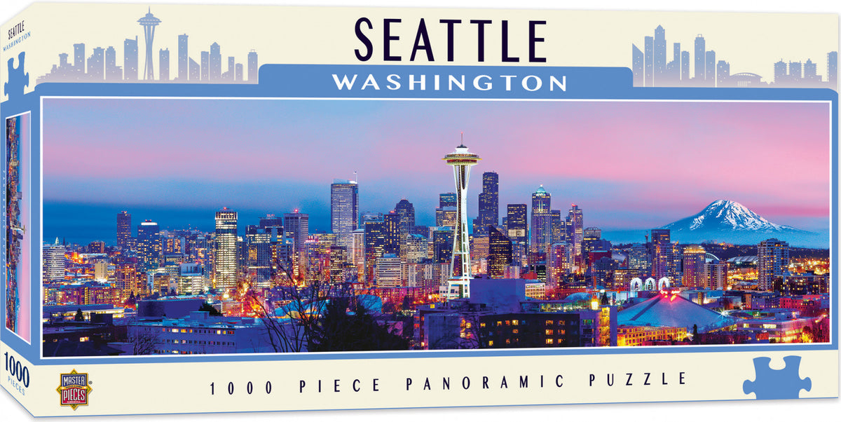 Masterpieces Puzzle City Panoramic Seattle Puzzle 1,000 pieces – Little ...