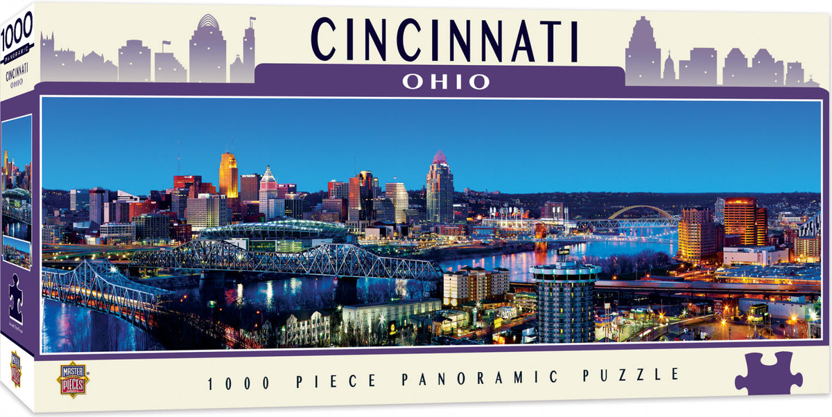 Masterpieces Puzzle Panoramic Cincinnati Ohio Puzzle 1,000 pieces ...