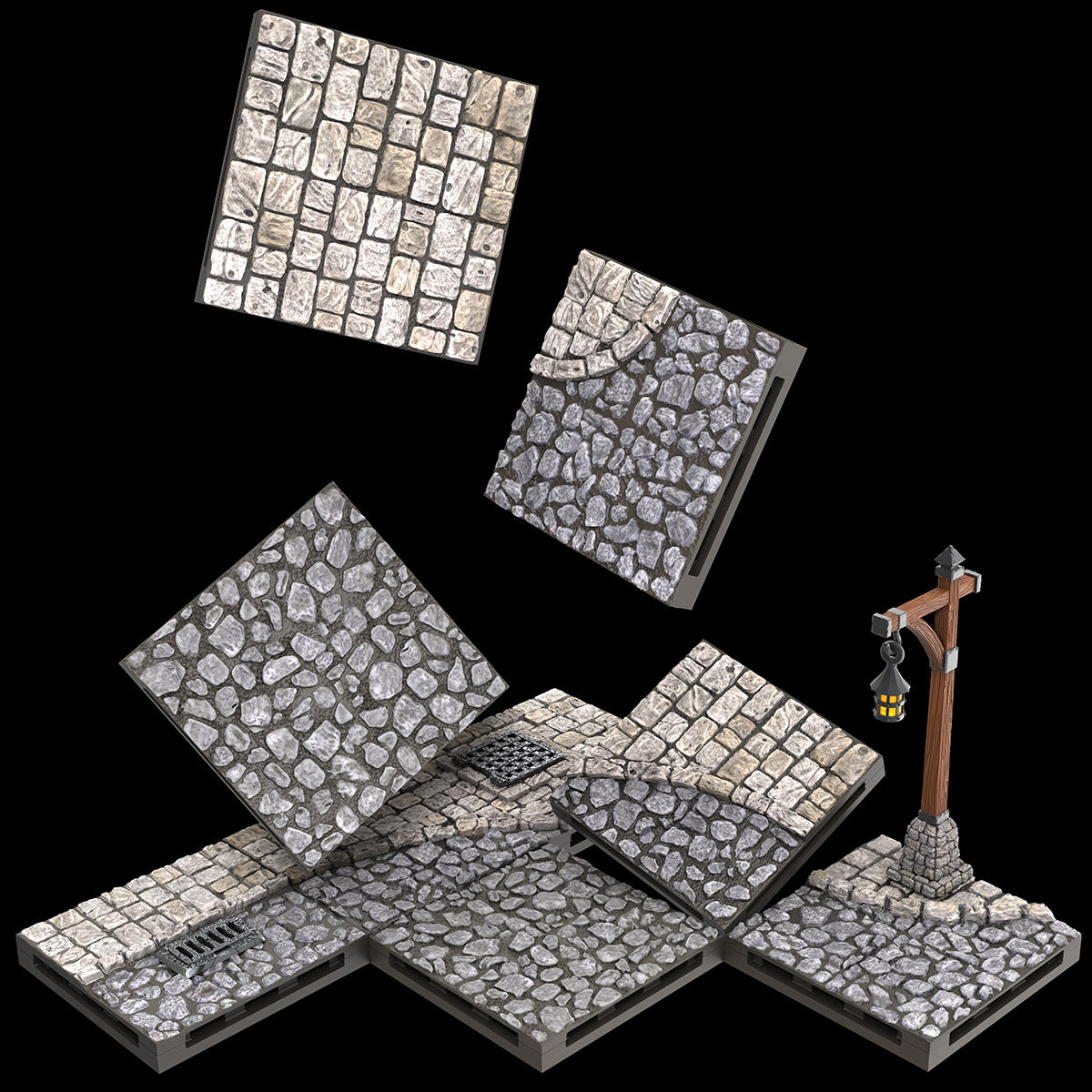 WarLock Tiles Town & Village III Town Square – Little Plastic Fellas